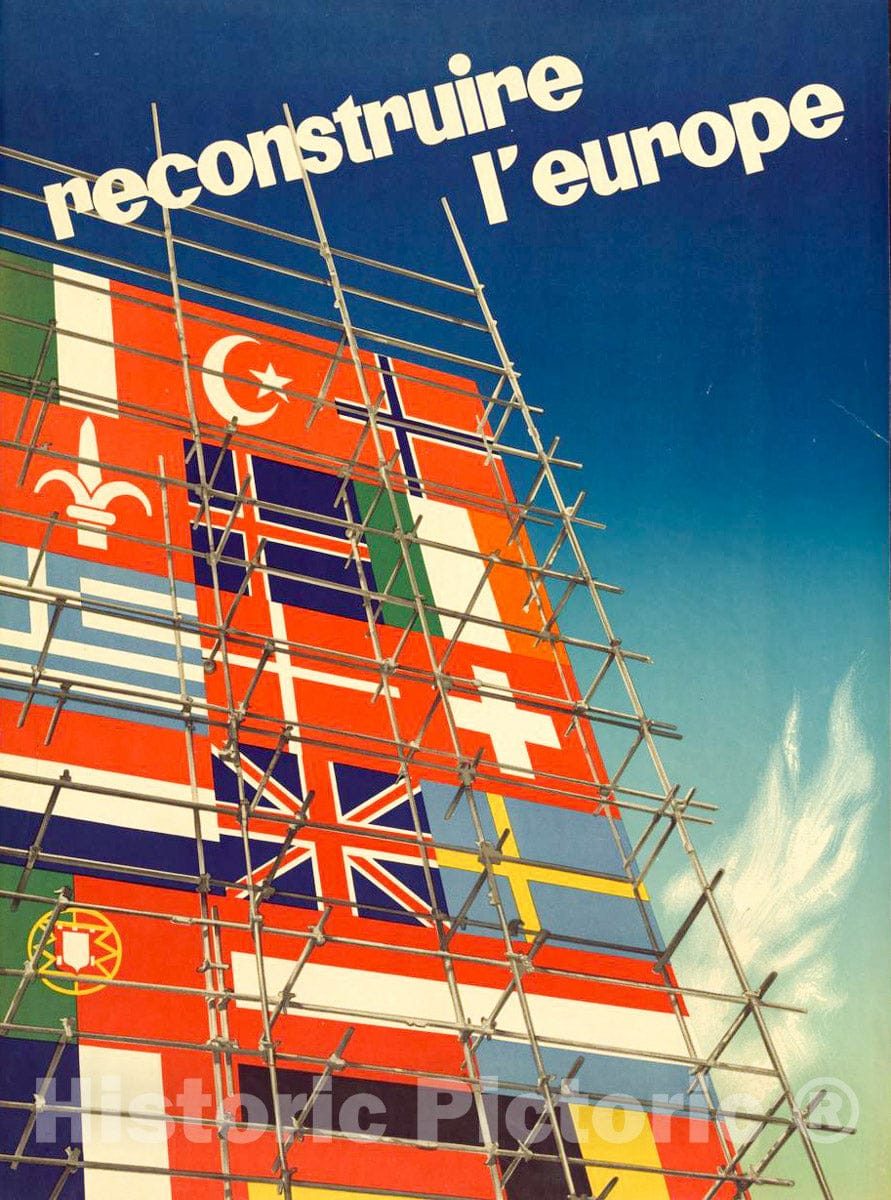 Vintage Poster - Reconstruire l'Europe, Historic Wall Art – Historic ...