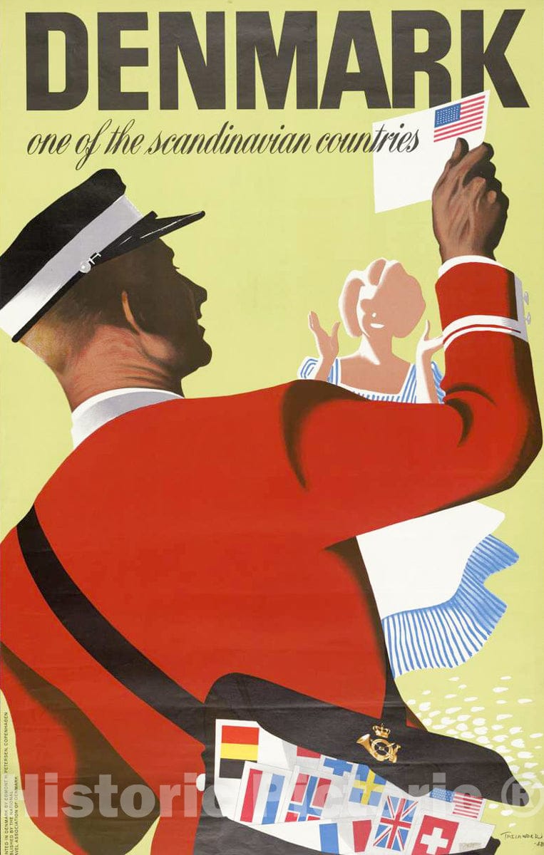 Vintage Poster - Denmark One of The Scandinavian Countries - Thelander ...