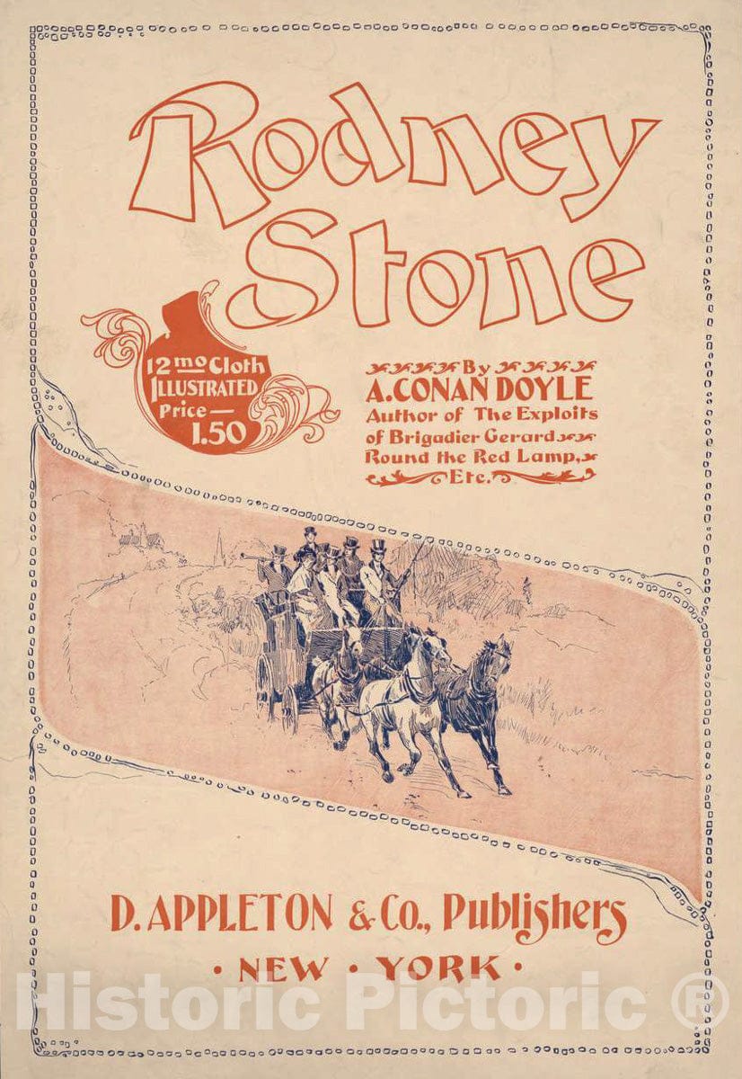 Vintage Poster - Rodney Stone by A. Conan Doyle., Historic Wall Art ...