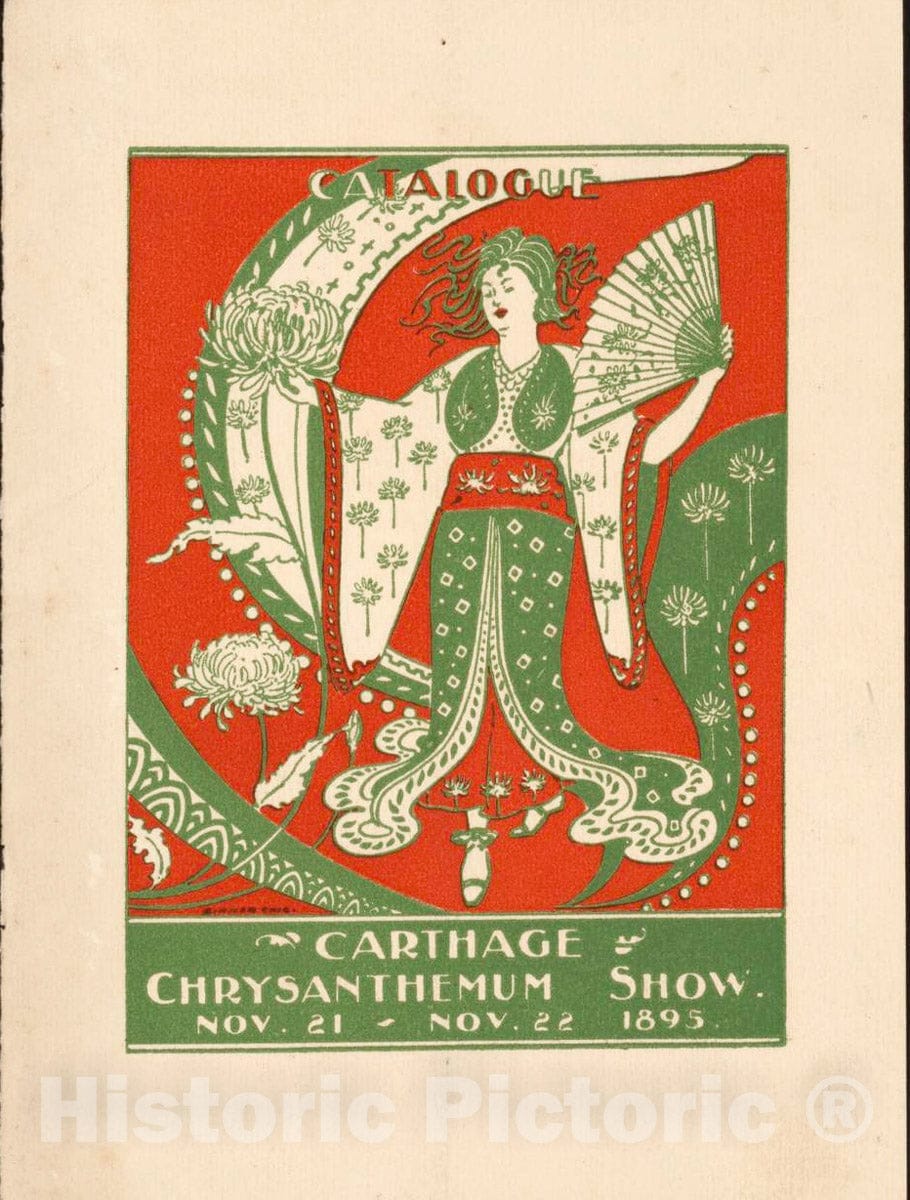 Vintage Poster - Catalogue for The Carthage Chrysanthemum Show, Nov. 2 ...