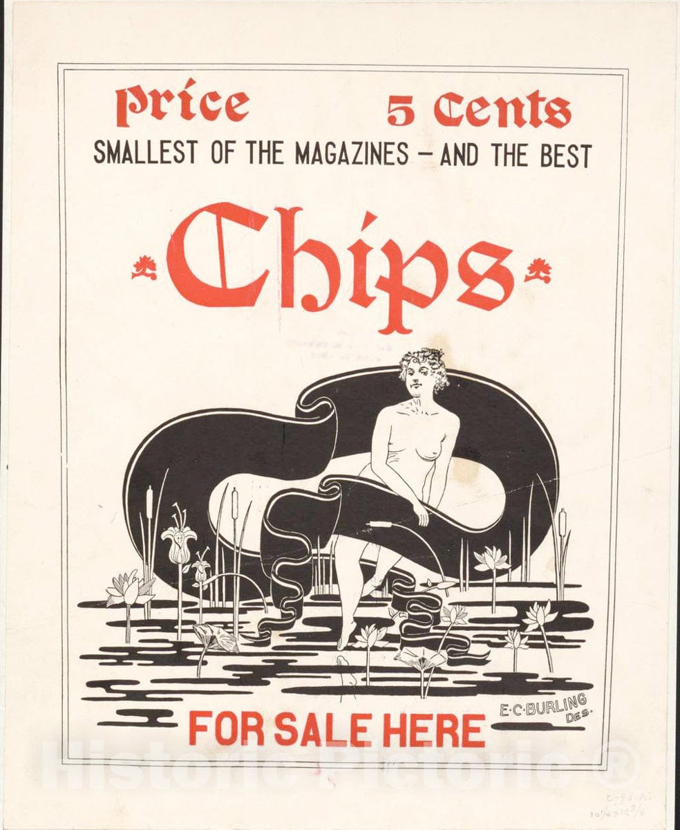 Vintage Poster - Chips., Historic Wall Art - Historic Pictoric