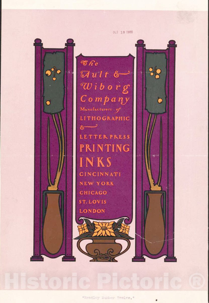 Vintage Poster - The Ault & Wiborg Company 2, Historic Wall Art ...