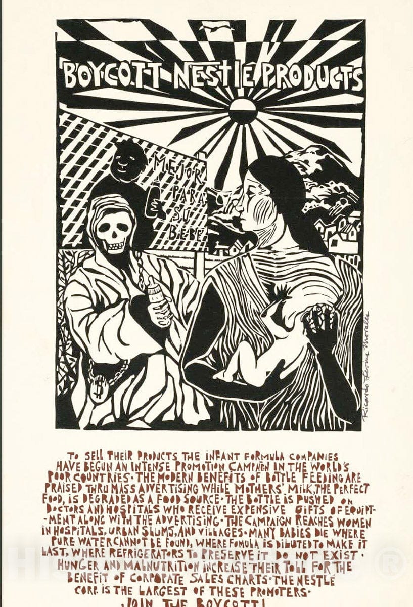 Vintage Poster - Boycott Nestle Products., Historic Wall Art – Historic ...