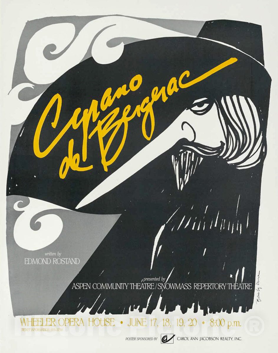 Vintage Poster - Cyrano de Bergerac Written by Edmond Rostand : Wheele ...