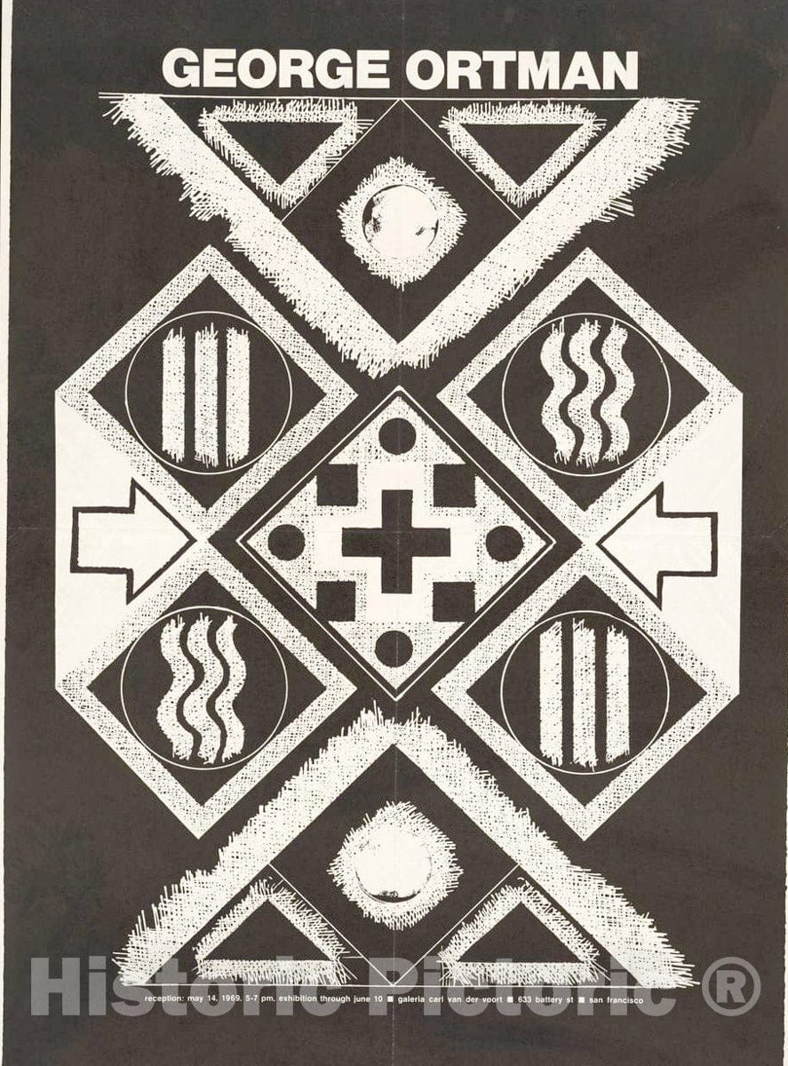 Vintage Poster - George Ortman [Exhibition], Historic Wall Art ...