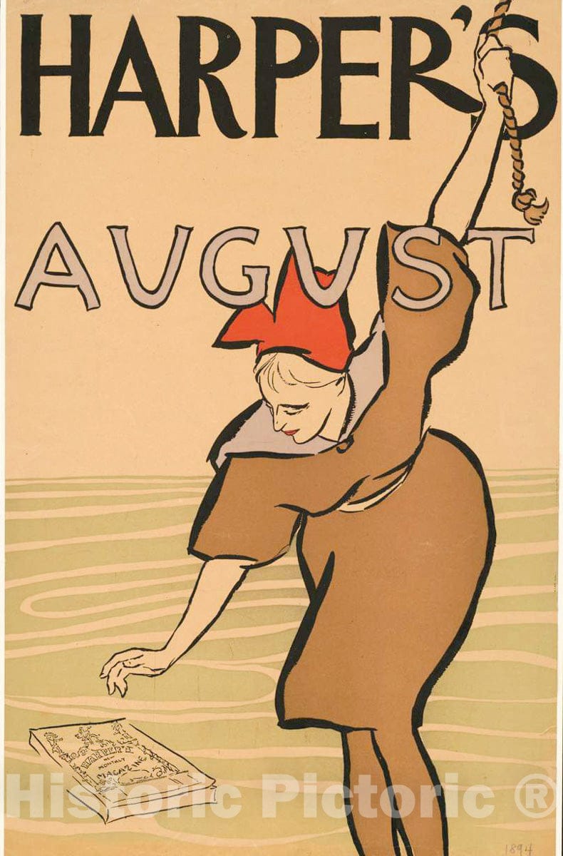 Vintage Poster - Harper's [for] August, Historic Wall Art - Historic ...