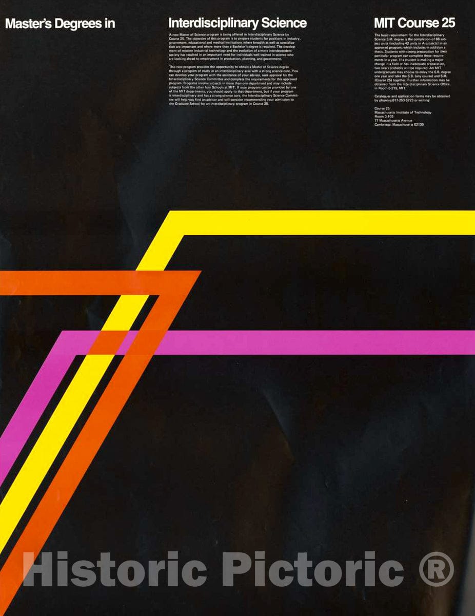 Vintage Poster - Master's Degree in interdisciplinary Science - MIT Co ...