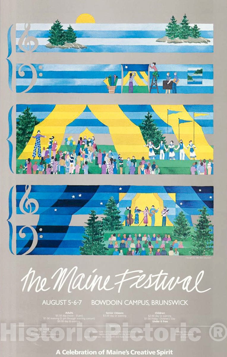 Vintage Poster - The Maine Festival, Historic Wall Art – Historic Pictoric