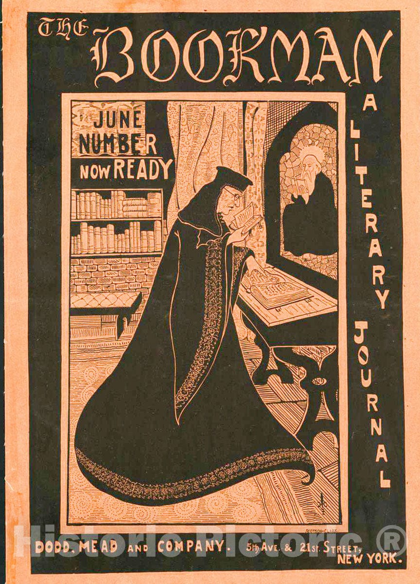 Vintage Poster - The Bookman, Literary Journal. June Number Now Ready ...