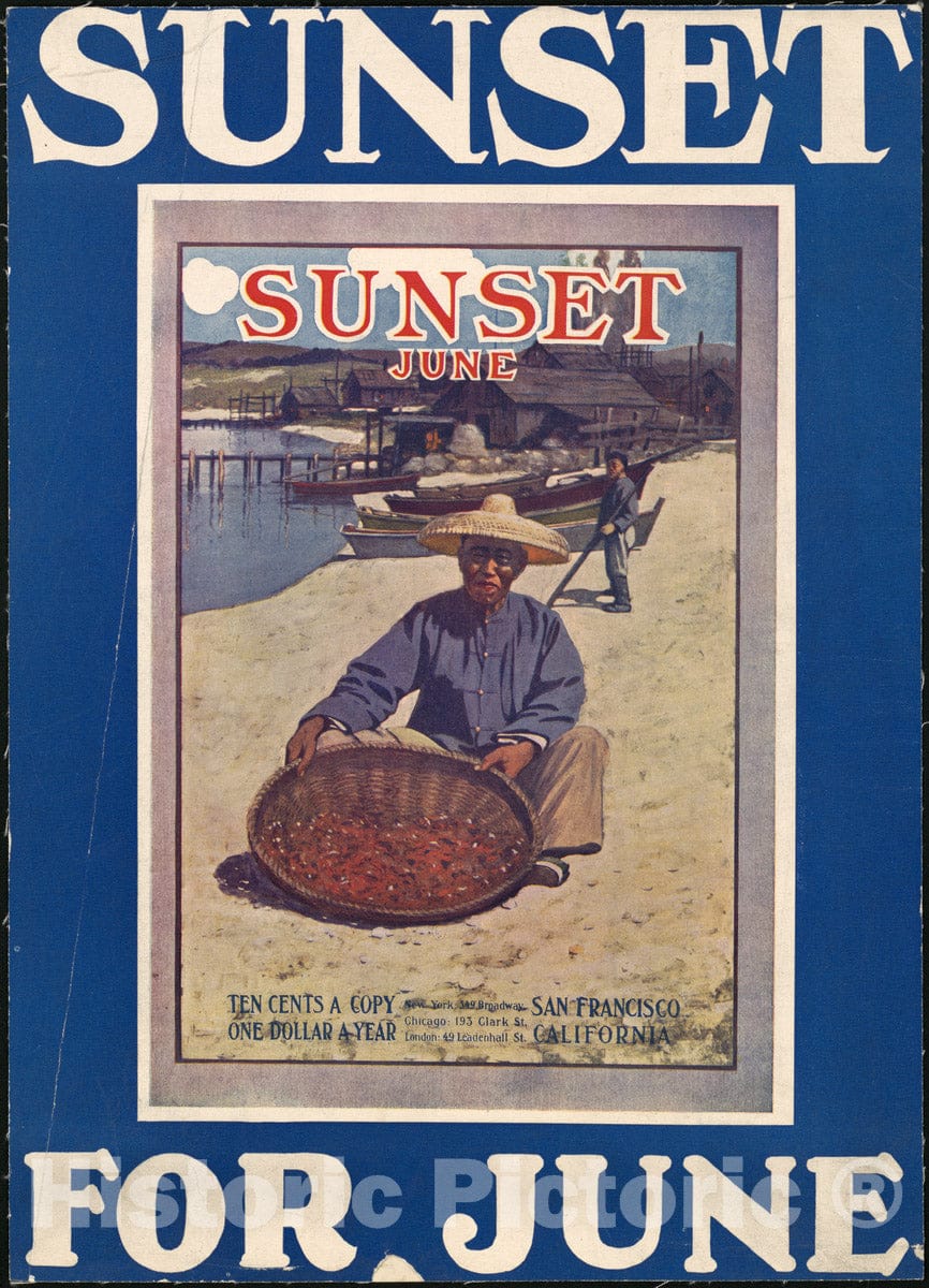 Old Photos From Sunset Magazine Sunset Magazine Large Paper Poster,