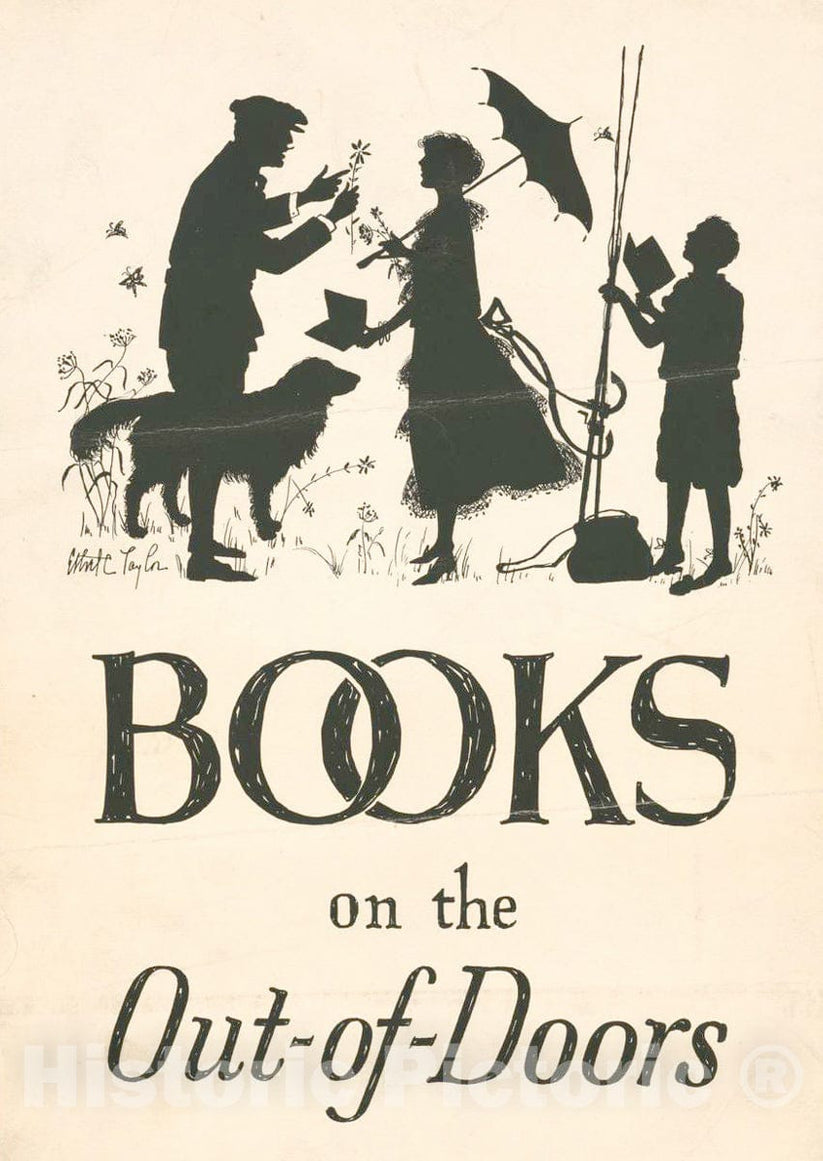 Vintage Poster - Books on The Out - of - Doors, Historic Wall Art ...
