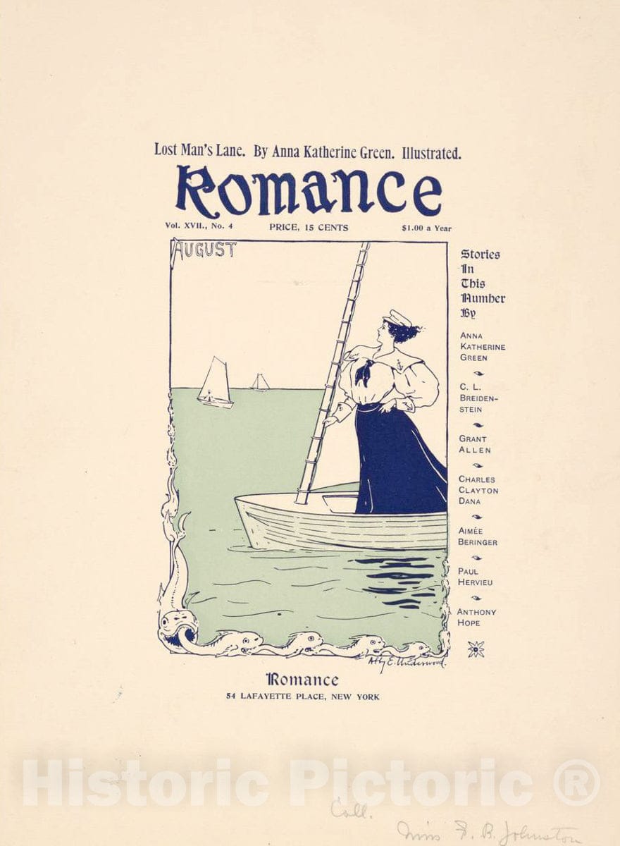 Vintage Poster - Romance [for] August, Historic Wall Art - Historic ...