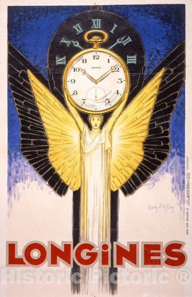 Vintage Poster - Longines - Jean d'Ylen., Historic Wall Art - Historic ...