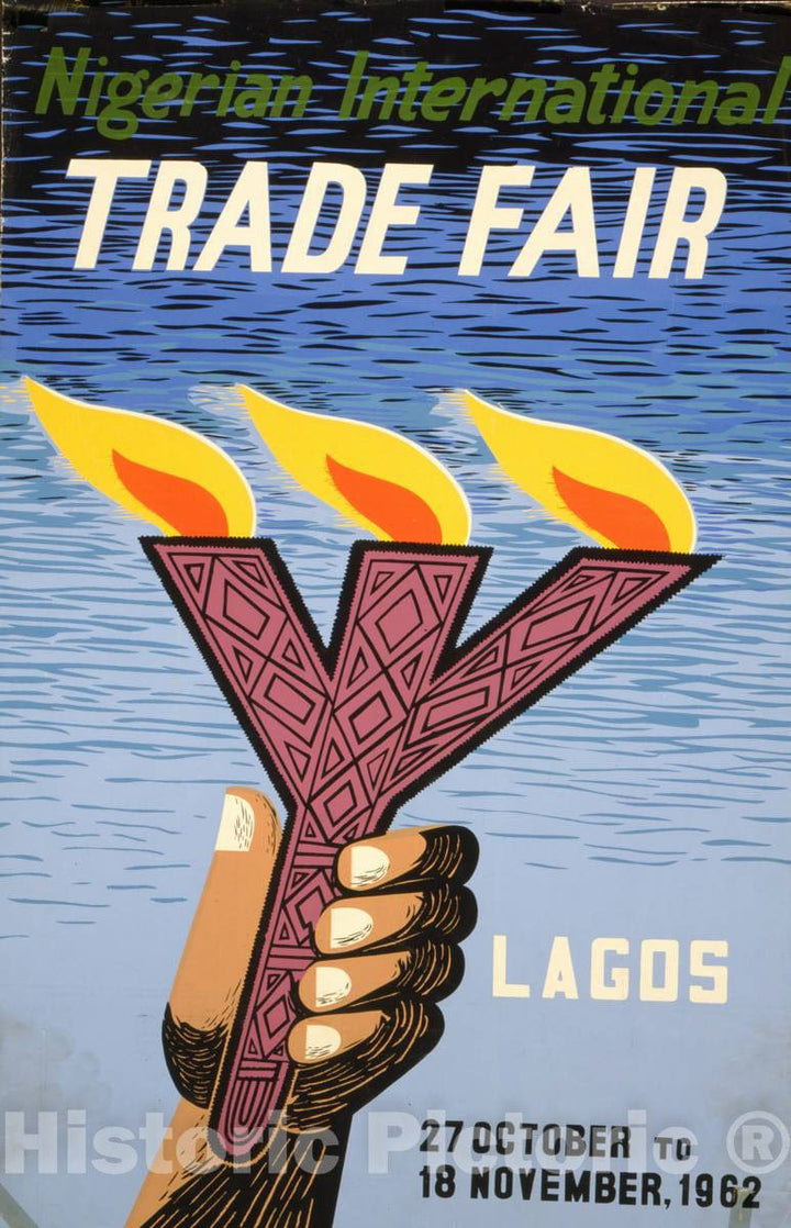 Vintage Poster - Nigerian International Trade Fair, Lagos 27 October t ...