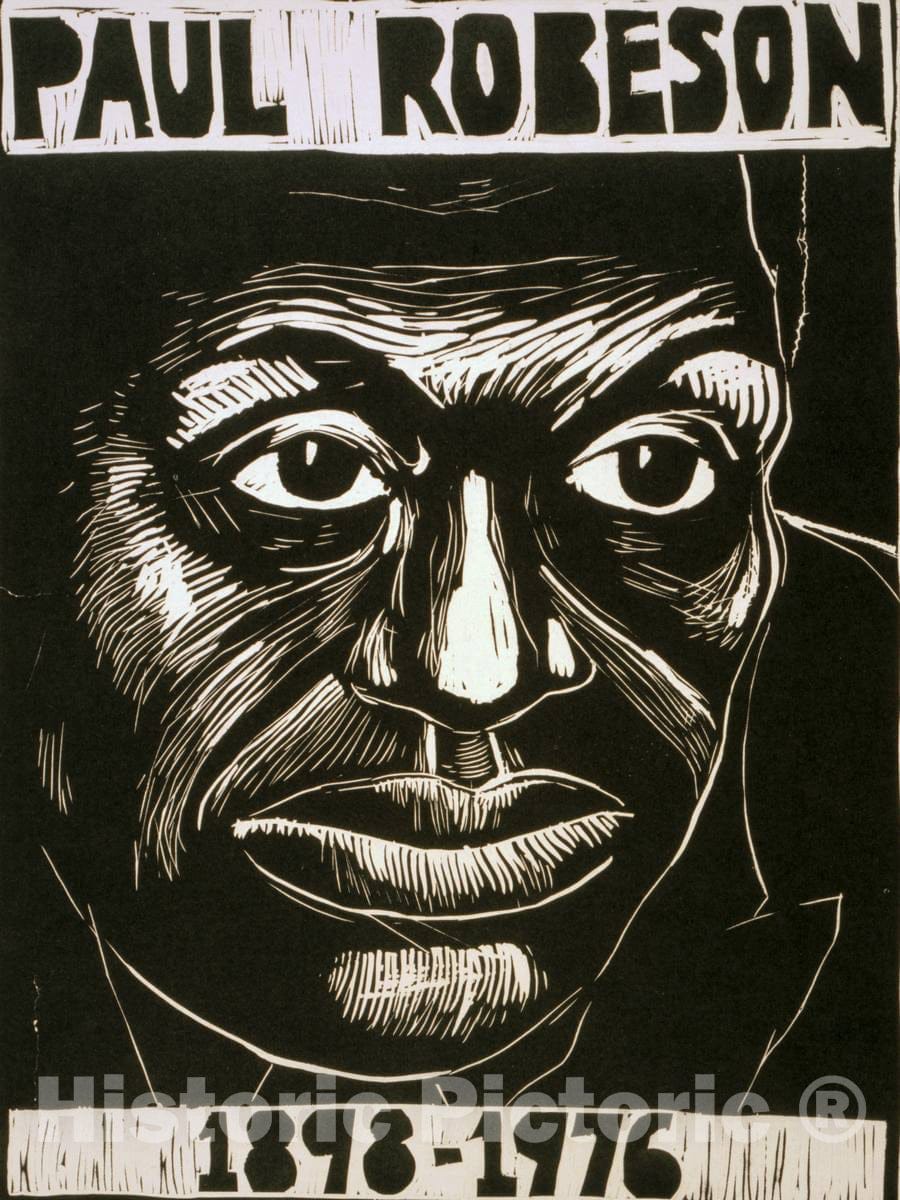 Vintage Poster - Paul Robeson, 1898 - 1976, Historic Wall Art ...