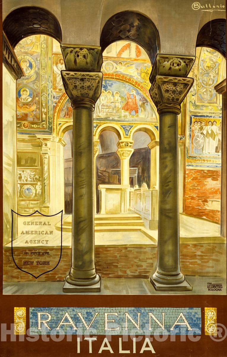 Vintage Poster - Ravenna, Italia - Ballerio., Historic Wall Art ...