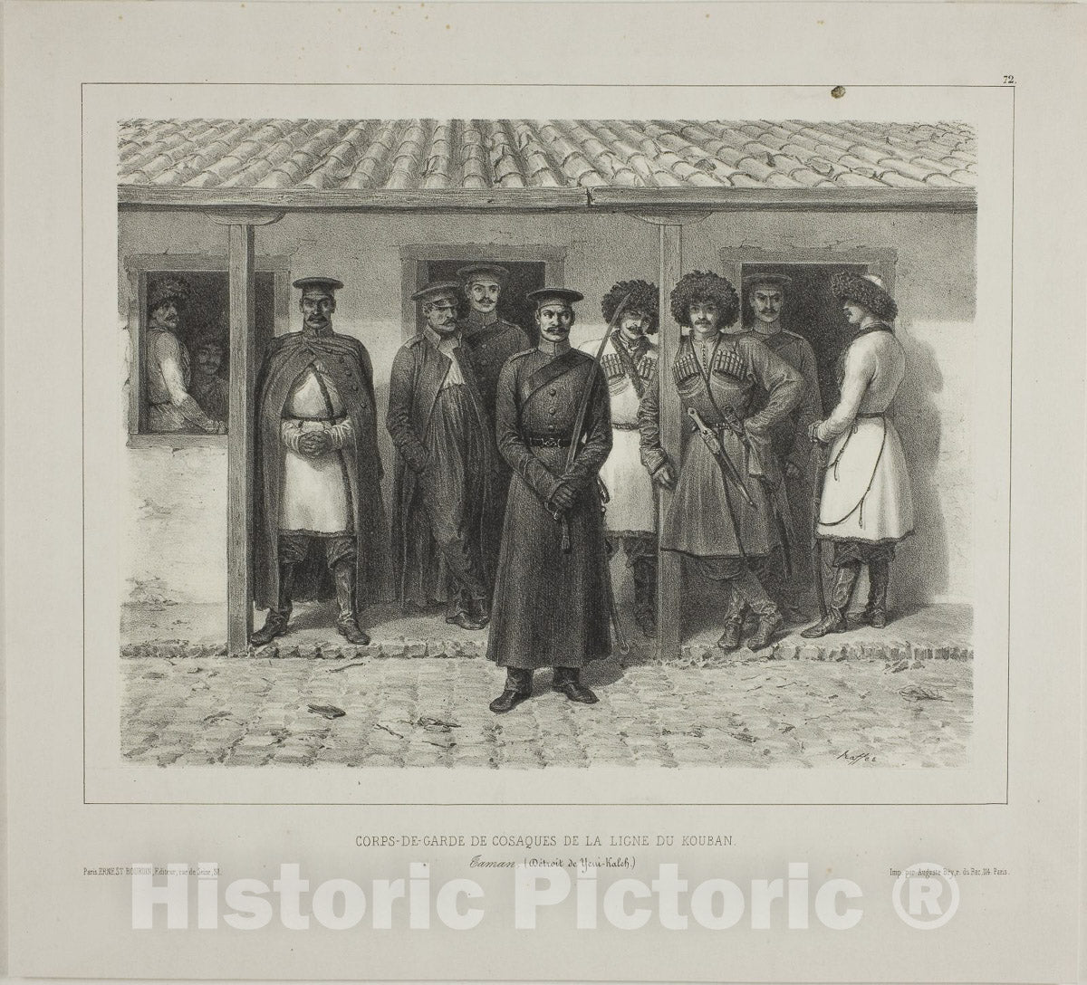 Art Print : Cossack Bodyguards of the Line, Kuban, Taman, Detroit de Y ...