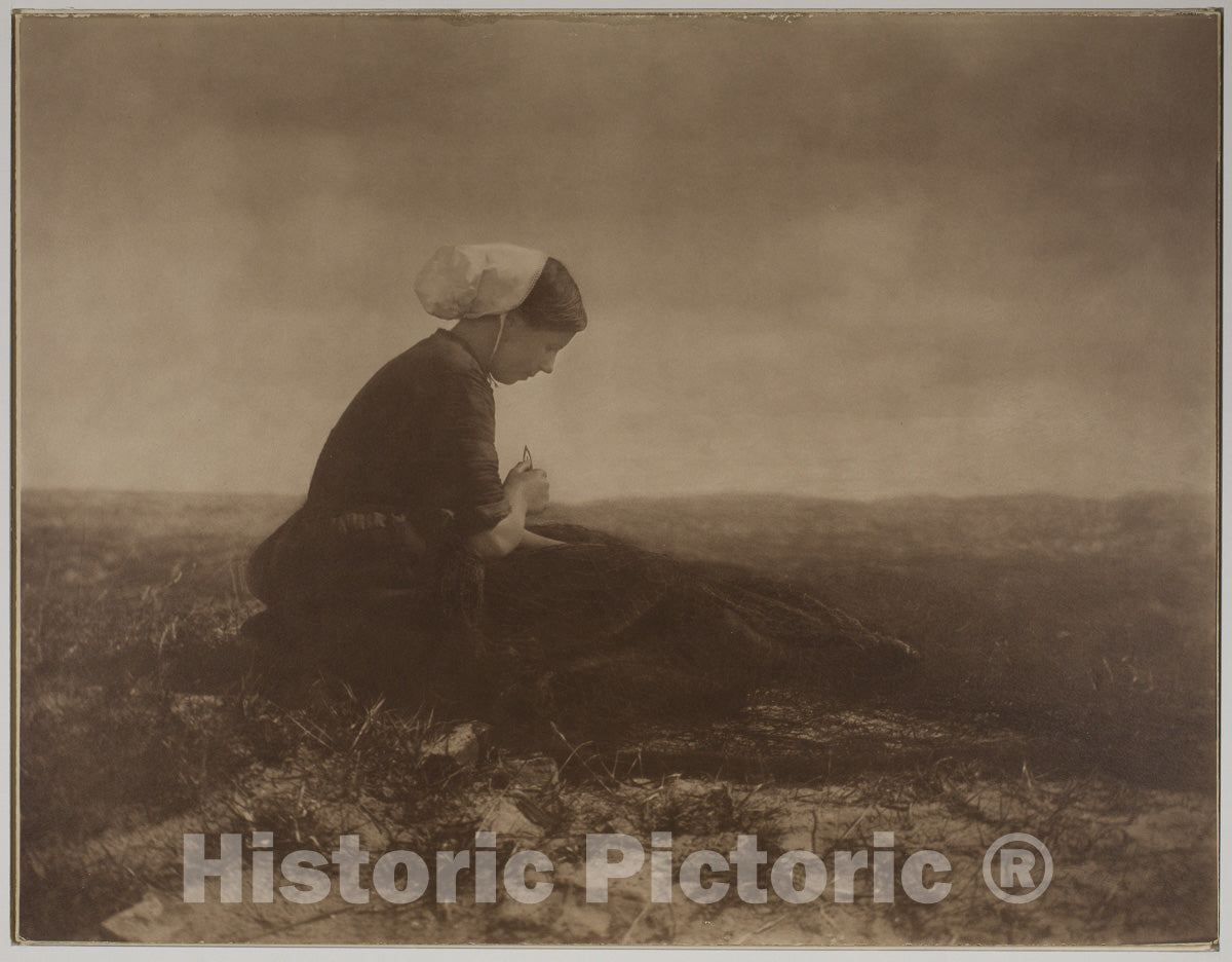 Art Photo : The Net Mender, Alfred Stieglitz, c 1894, Vintage Wall Dec ...