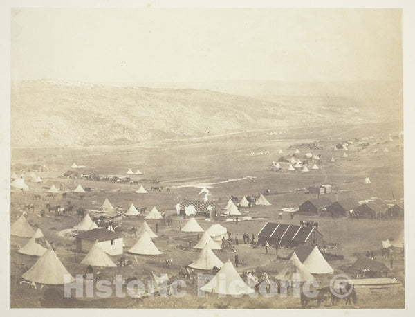 Art Photo : Cavalry Camp, looking towards Kadikoi, Roger Fenton, c 185 ...