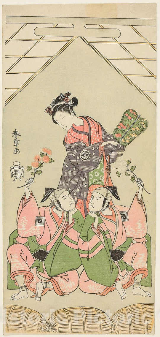 Art Print : Ima o Sakari Suehiro Genji (The Genji Clan Now at Its Zeni ...