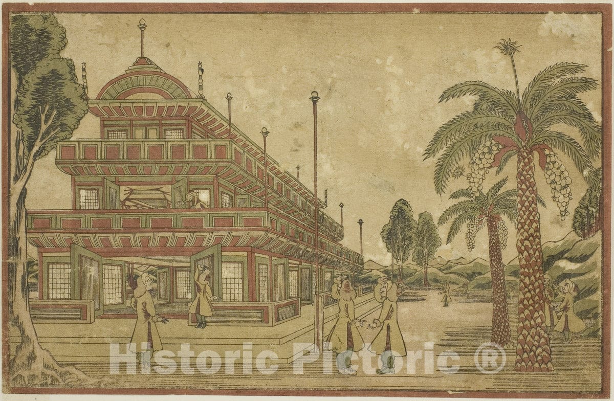 Art Print : Newly Published Dutch Perspective View: The Tomb of King M ...