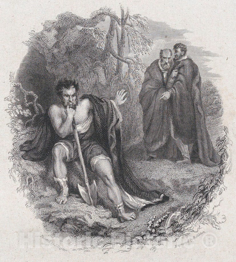 John Hayter - Timon (Shakespeare, Timon of Athens, Act 4, Scene 3 ...