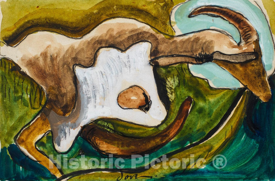 Arthur Dove - Study for "Goat" – Historic Pictoric