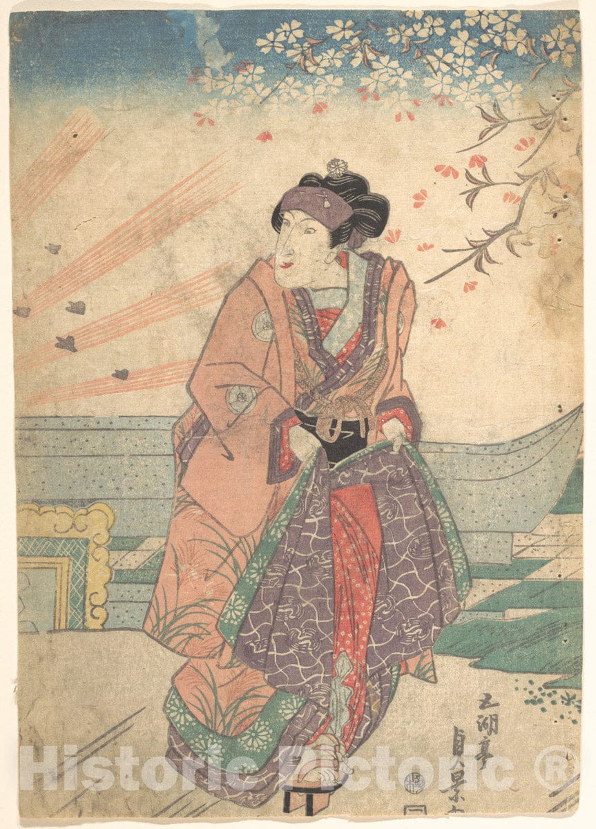 Utagawa Sadakage Print Japan V 2 Historic Pictoric
