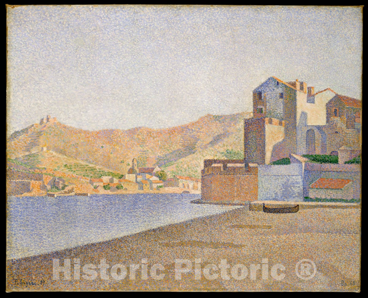 Art Print : Paul Signac - The Town Beach, Collioure, Opus 165 (Colliou ...