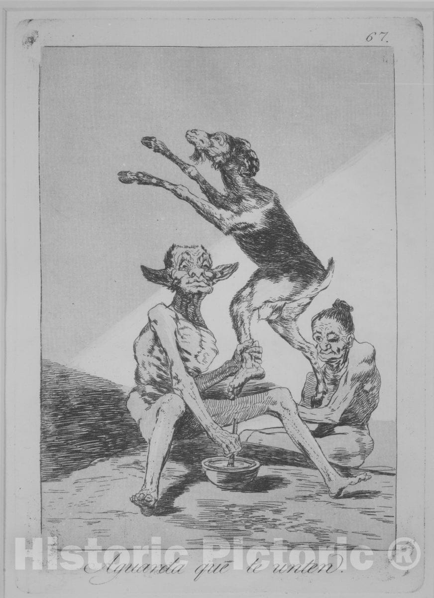 Art Print : Goya - The Caprices (Los Caprichos), Plates 1-80 : Vintage ...
