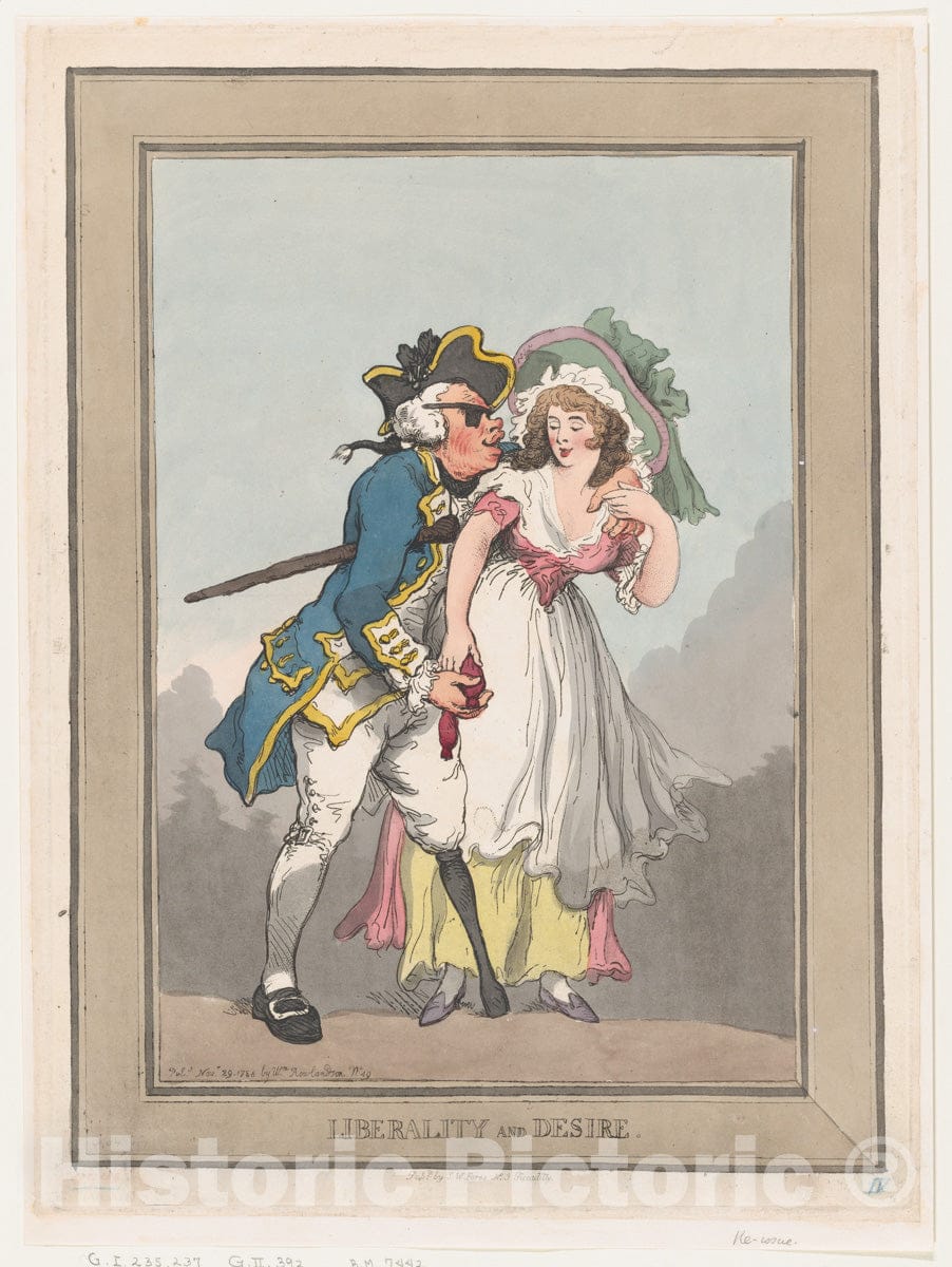Thomas Rowlandson - Liberality and Desire - Historic Pictoric