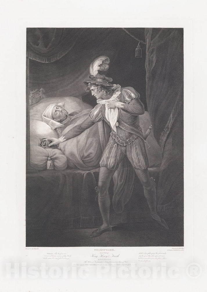 Art Print : Robert Thew - The Palace at Westminster: King Henry and Th ...