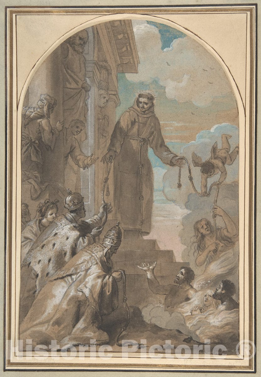 Art Print : Jan Erasmus Quellinus - The Distribution of The Franciscan ...