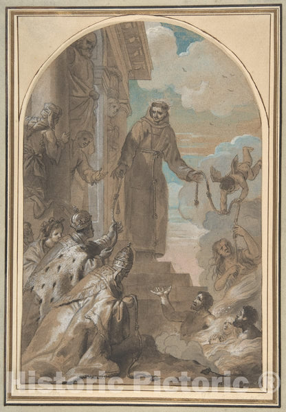 Art Print : Jan Erasmus Quellinus - The Distribution of The Franciscan ...