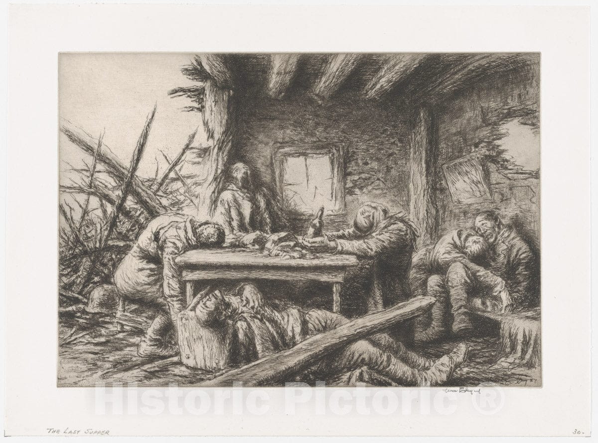 Art Print : Kerr Eby - The Last Supper : Vintage Wall Art - Historic ...