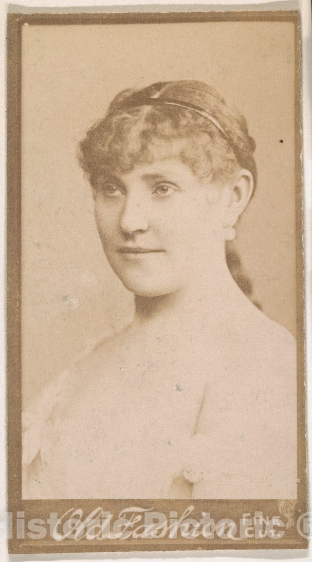 Photo Print : Portrait of Actress, from The Actresses Series (N664) Pr ...