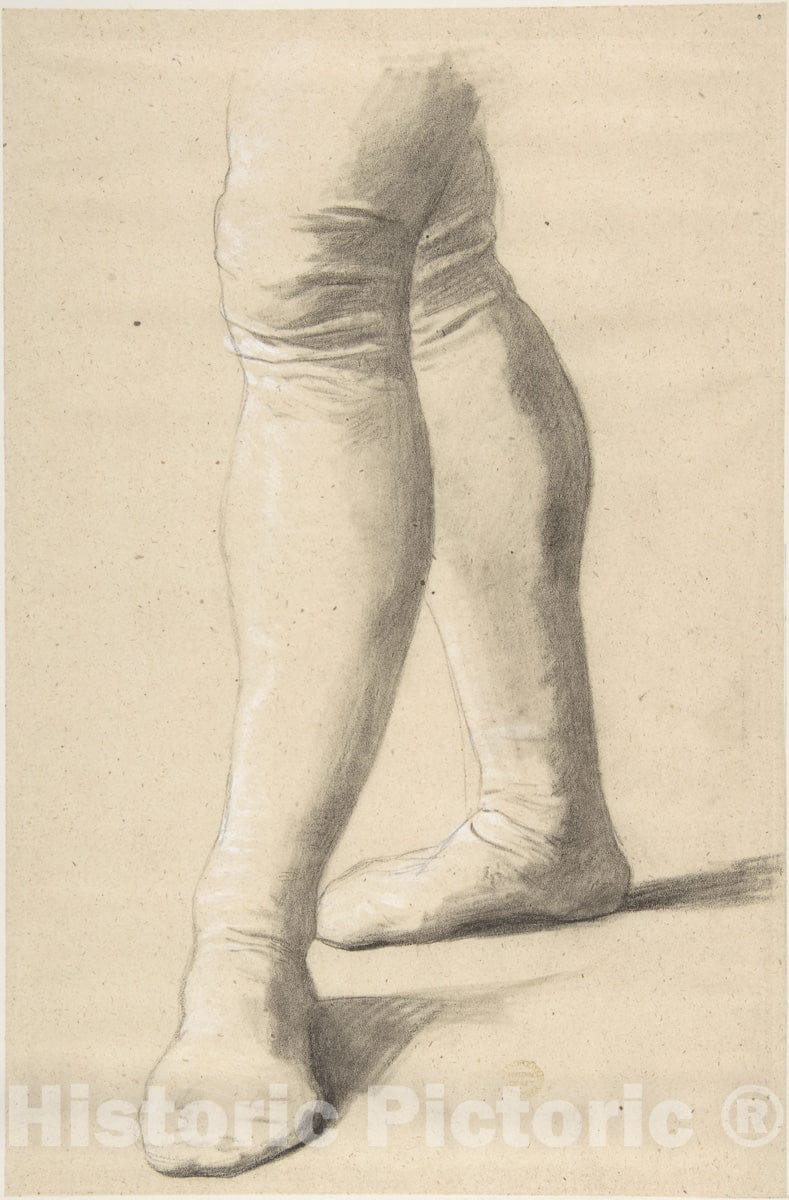 Art Print : British, 19th Century - Study of Legs 1 : Vintage Wall Art ...