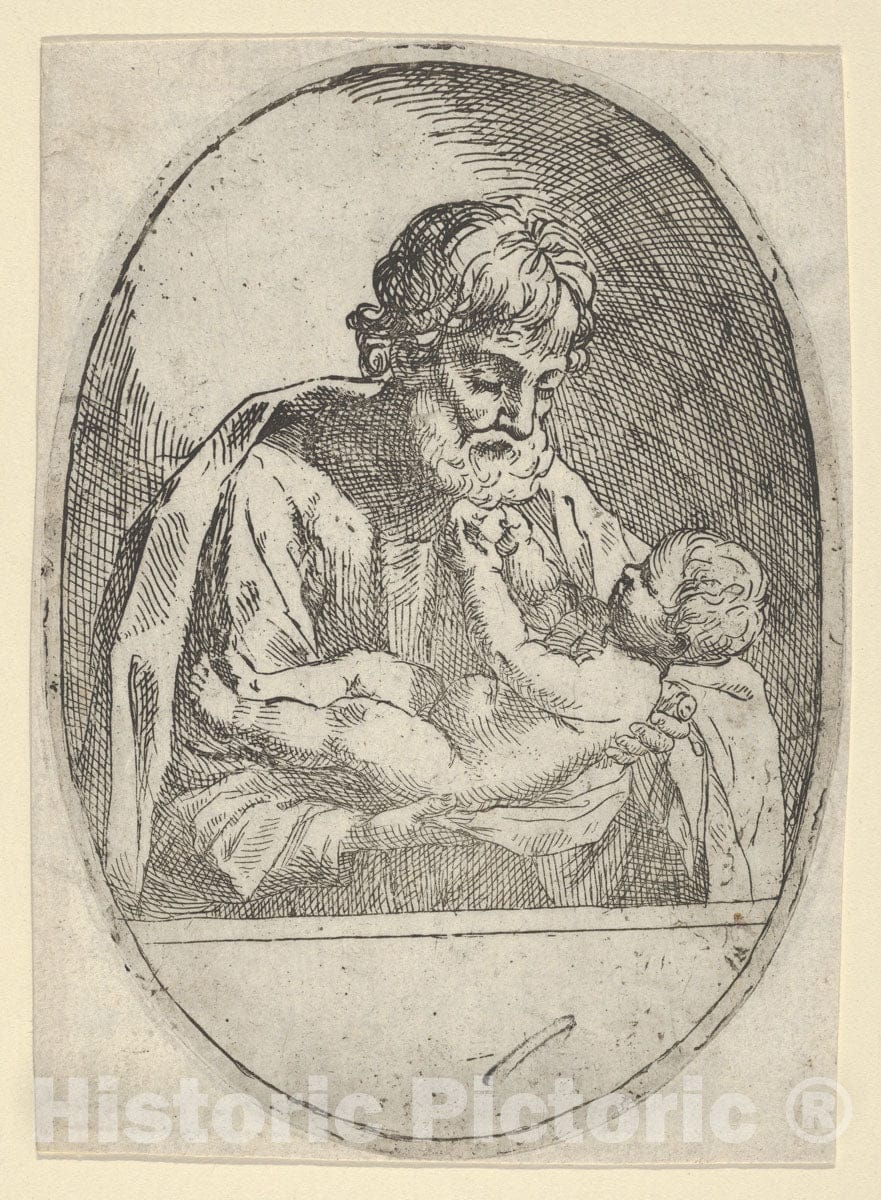Art Print : Anonymous, 17th Century - Saint Joseph Holding The Infant ...