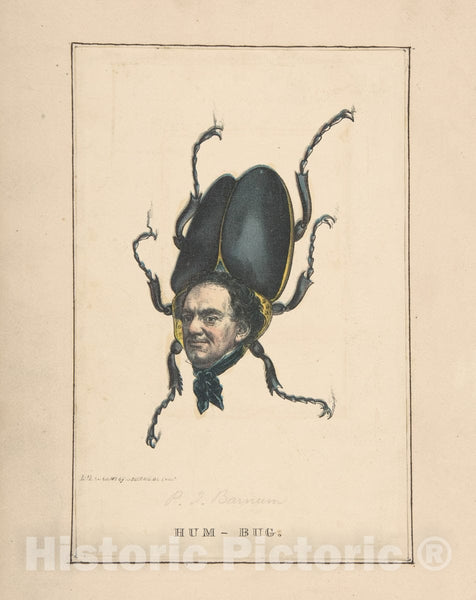 Henry Louis Stephens - Hum-Bug (P. T. Barnum), from The Comic Natural ...