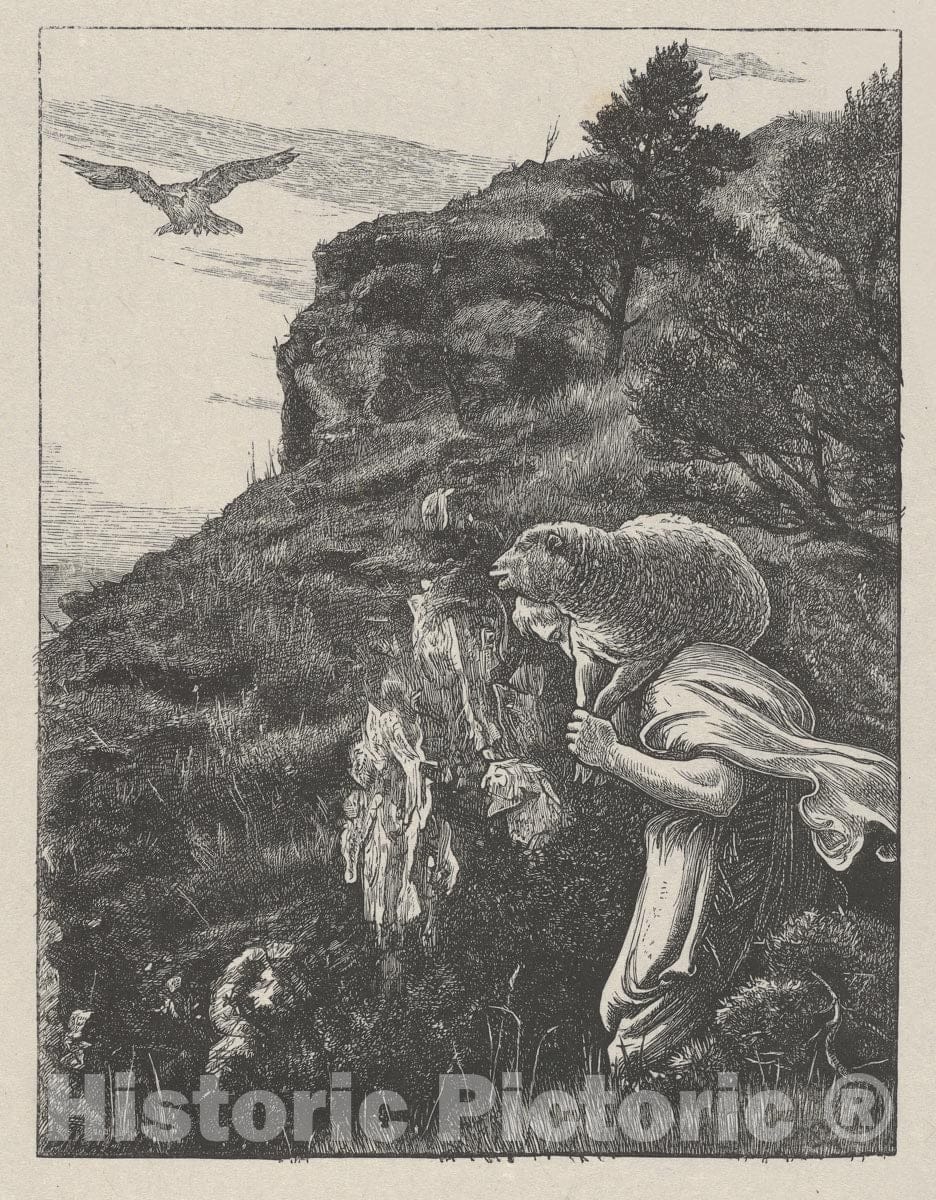 Art Print : Sir John Everett Millais - The Lost Sheep (The Parables of ...