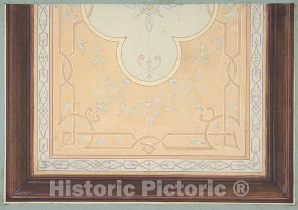 Jules-Edmond-Charles Lachaise - Design for The Decoration of a Ceiling ...