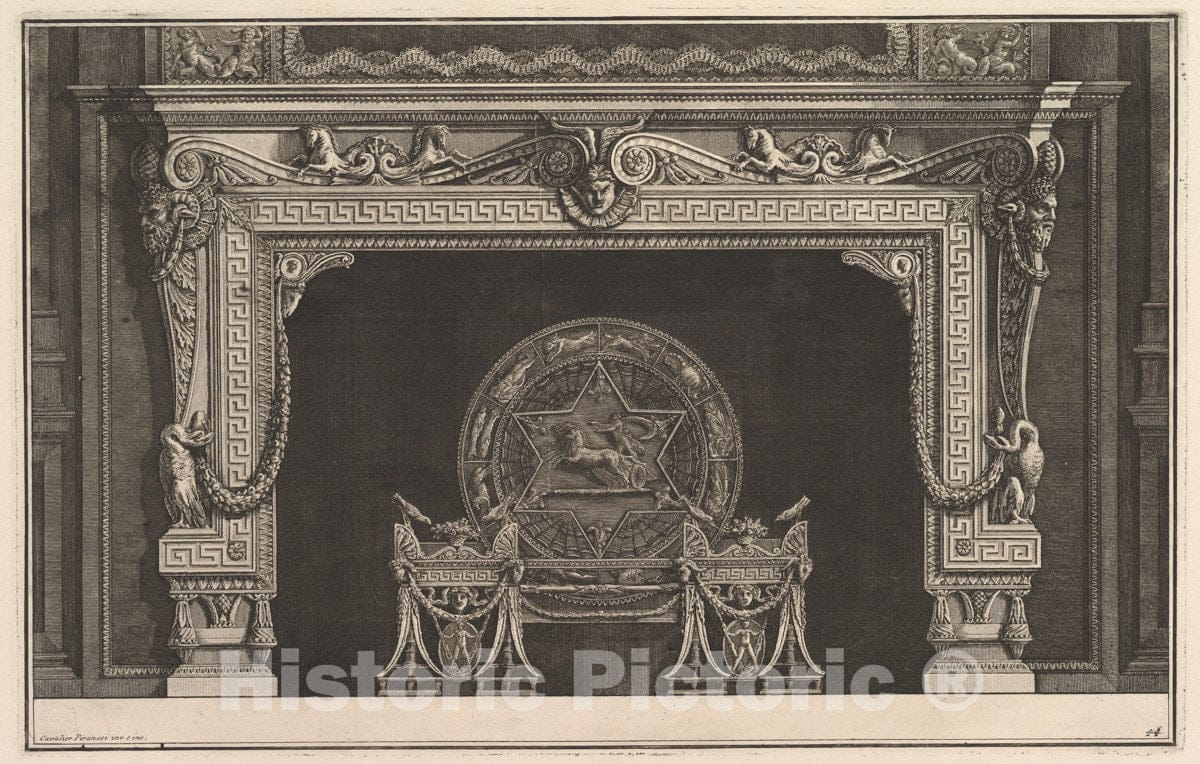 Chimneypiece - Artist: Giovanni Battista Piranesi - Created: c1769 ...