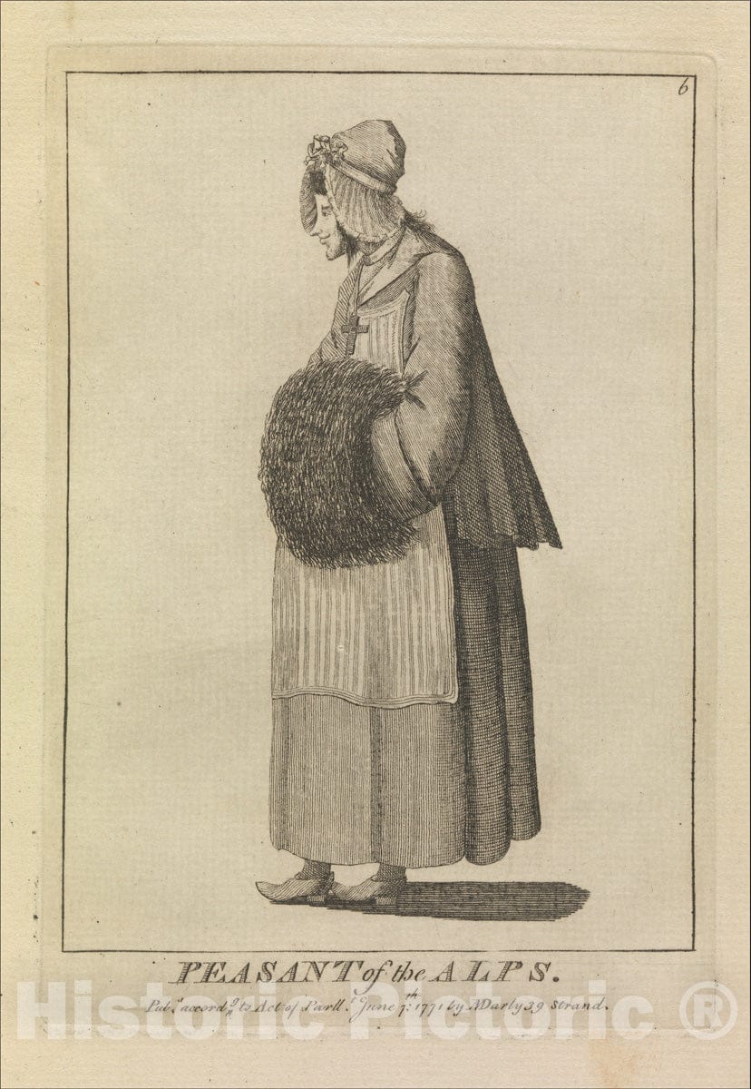 Art Print : Sir Henry William Bunbury - Peasant of The Alps 1 : Vintag ...