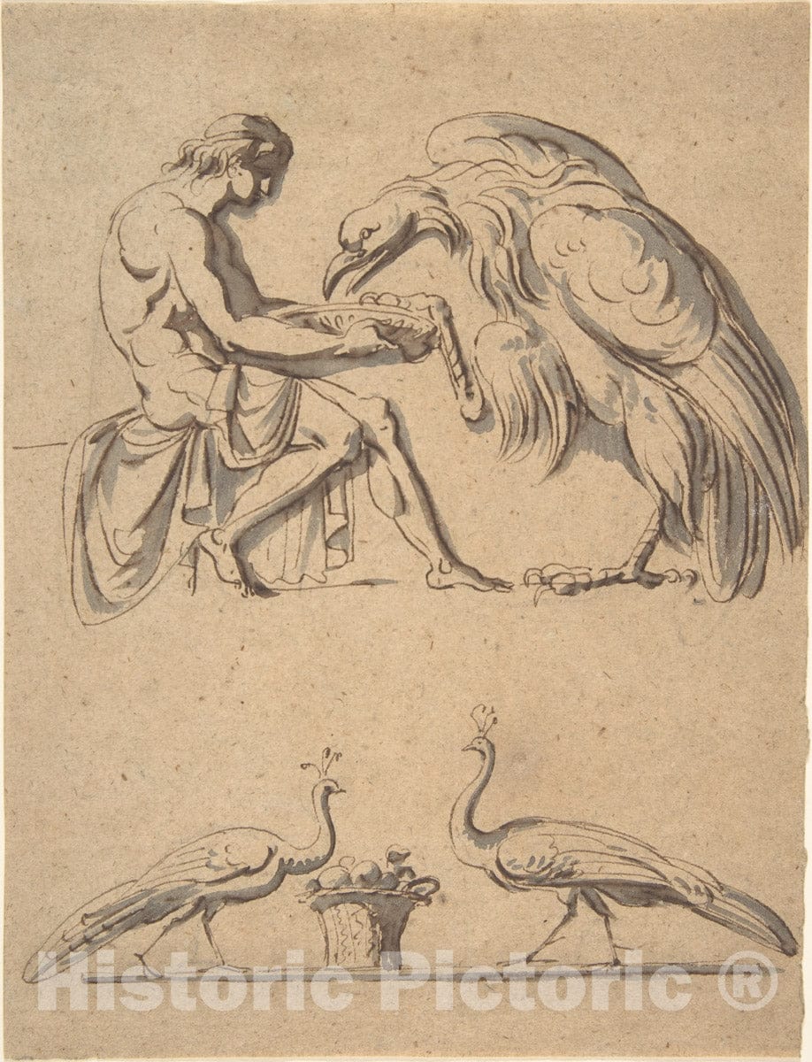 Nicolai Abraham Abildgaard - Jupiter, Disguised as an Eagle, with ...