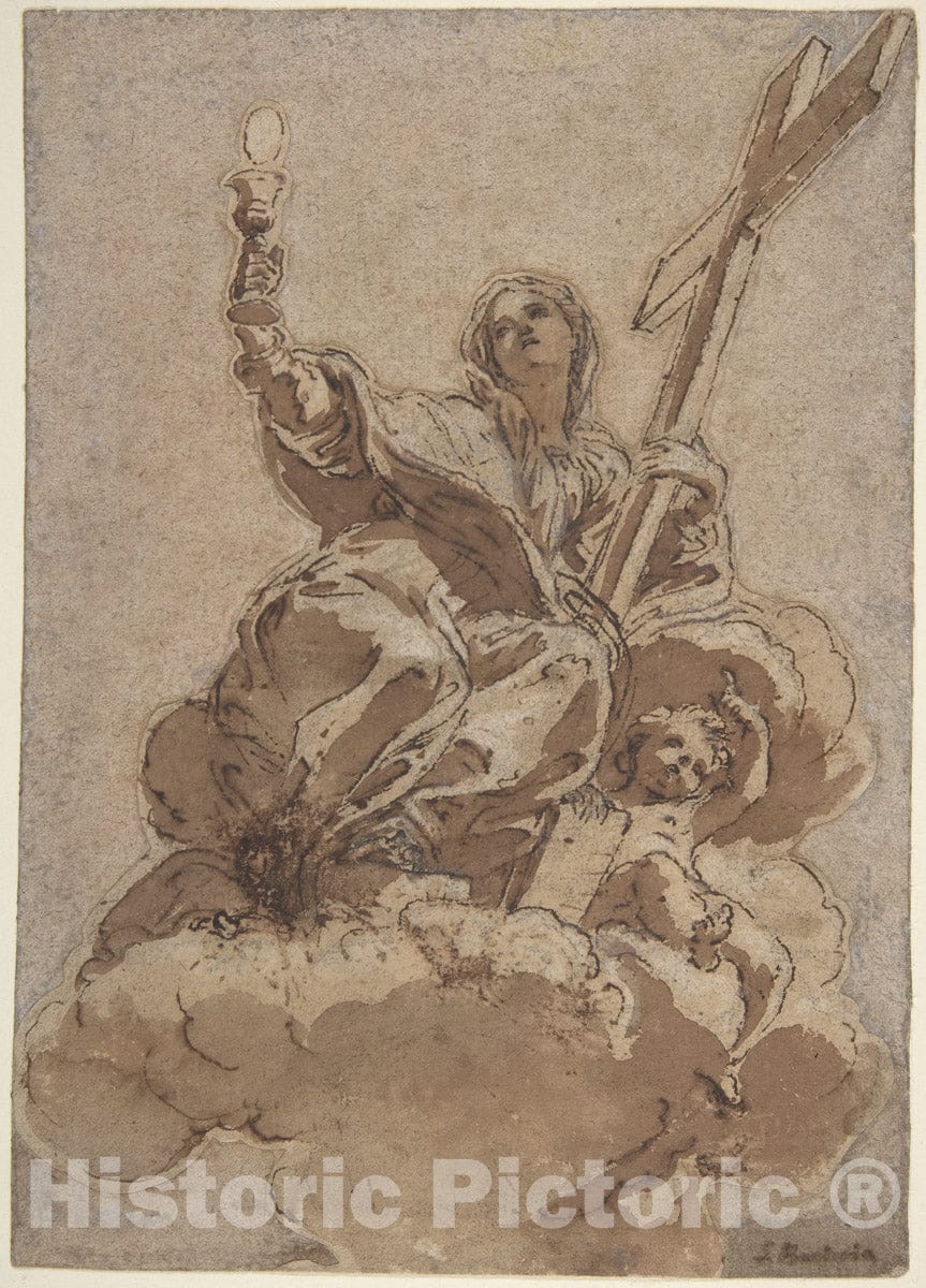 Giovanni Battista Gaulli (Il Baciccio) - Allegorical Figure of Faith ...
