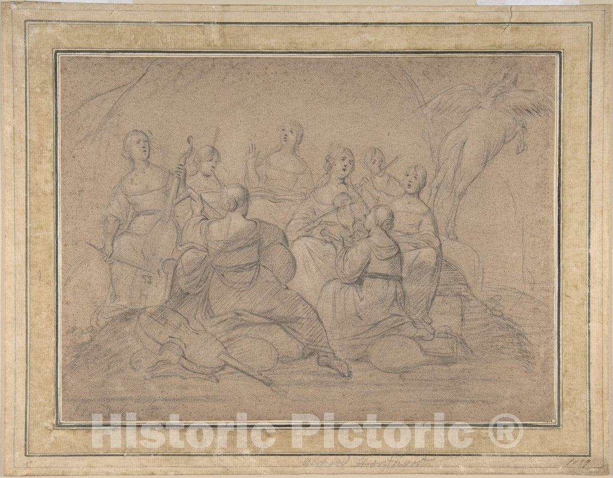 Art Print : Pieter Fransz. de Grebber - The Muses on Parnassus : Vinta ...
