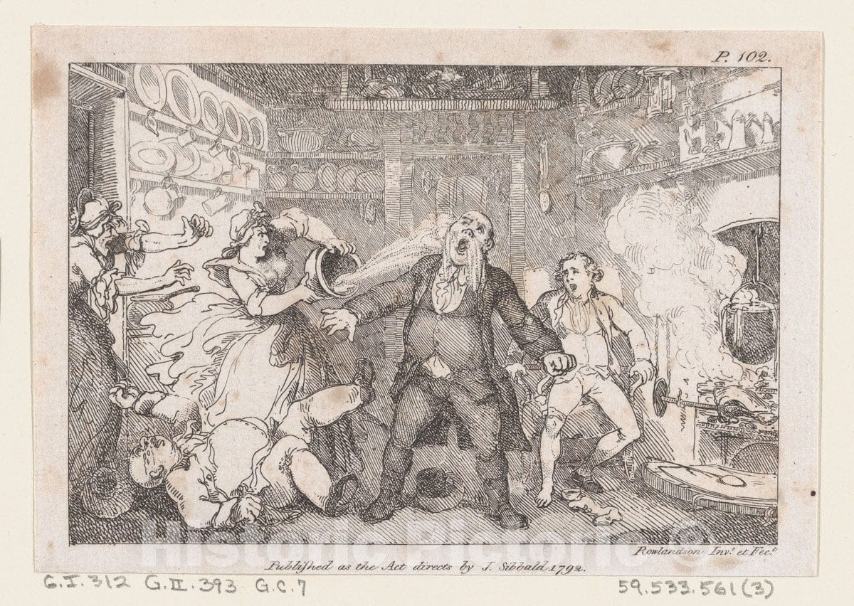 Thomas Rowlandson - Illustration to Henry Fielding's Adventures of ...