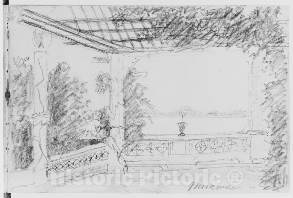 Art Print : Mary Newbold Sargent - Sketchbook of Greek, Italian Island ...