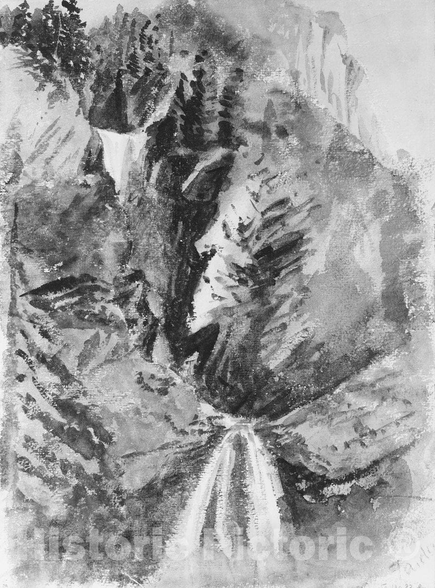 Art Print : John Singer Sargent - Mountains and Stream, Faido : Vintag ...