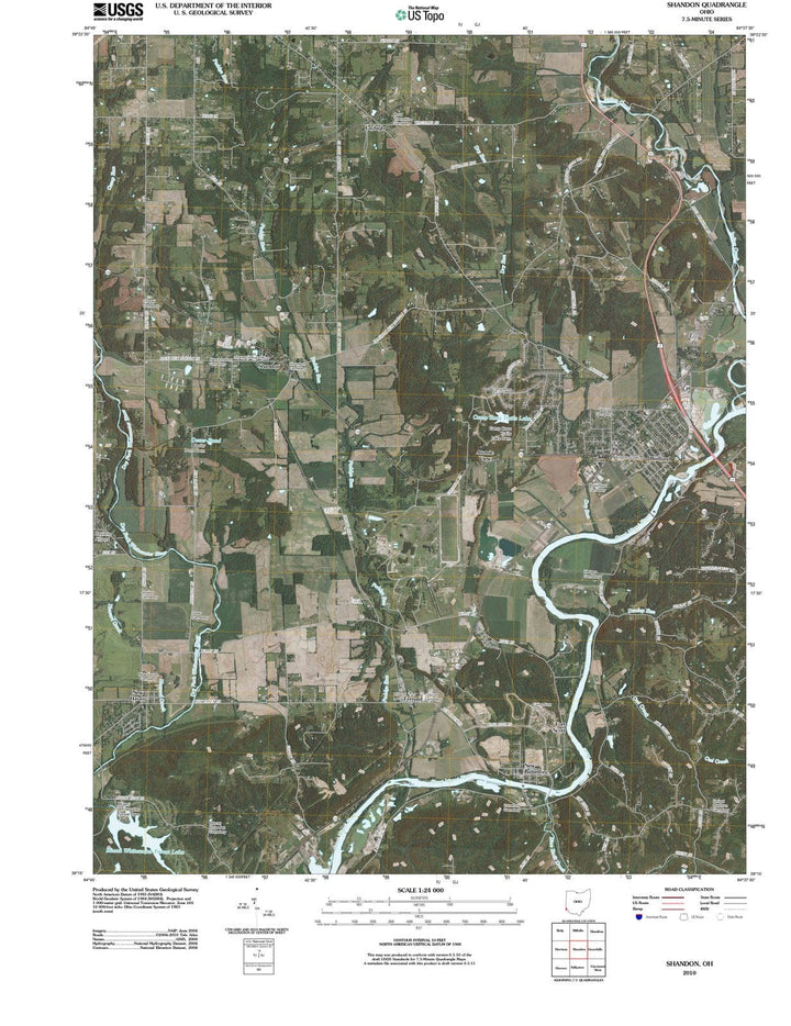 2010 Shandon, OH - Ohio - USGS Topographic Map – Historic Pictoric
